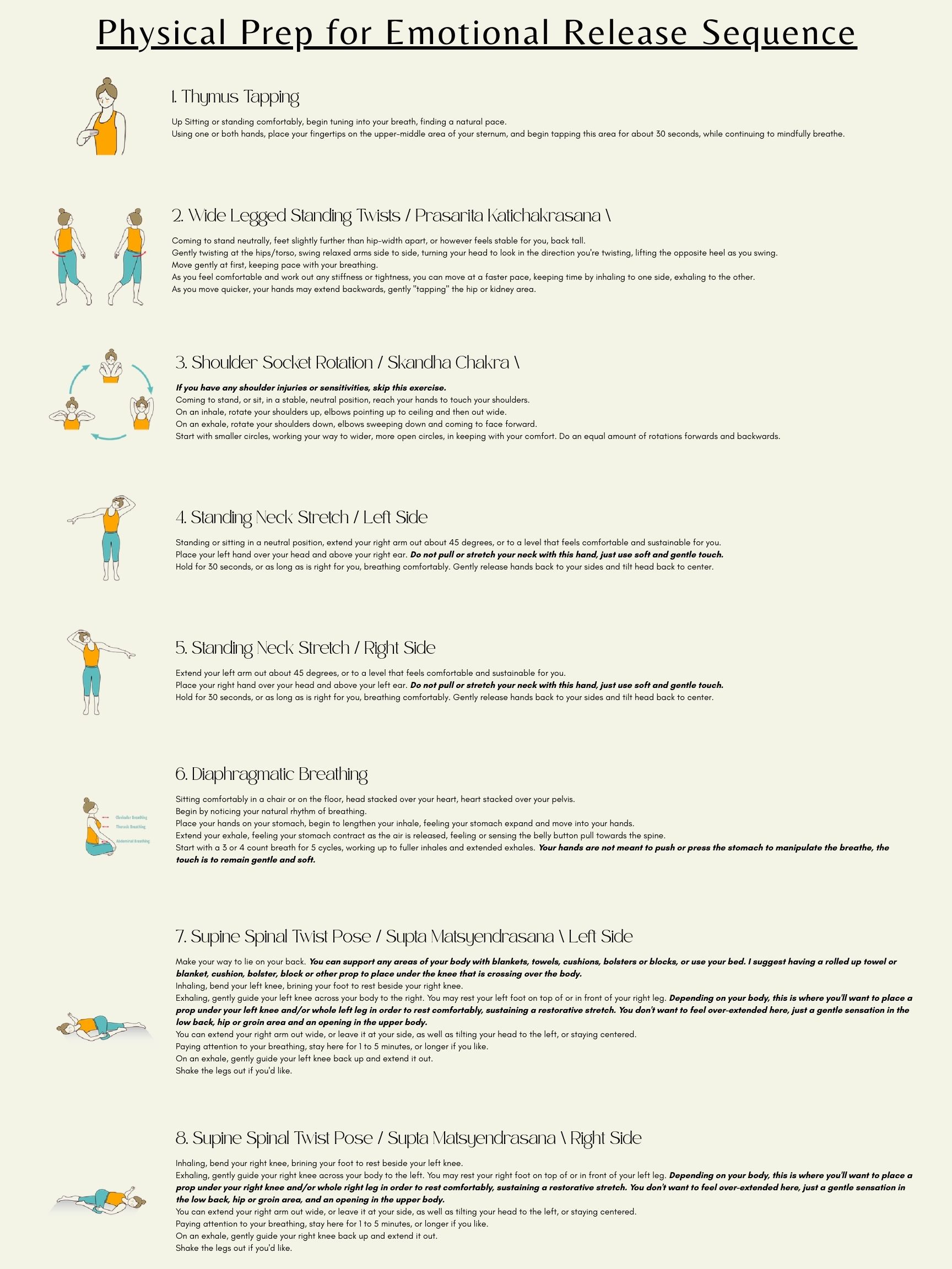 Physical Prep for Emotional Release – Megan Baceda, Energy Management ...